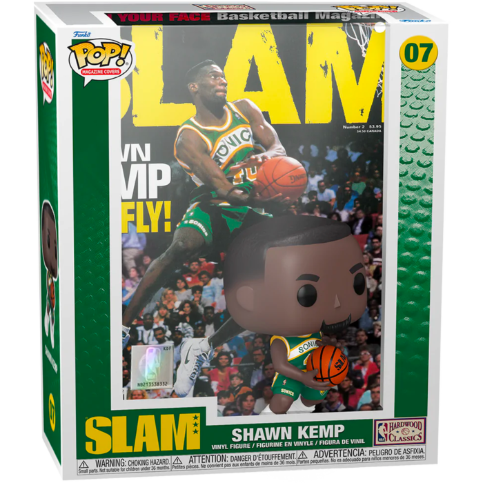 NBA Basketball | Shawn Kemp SLAM Funko Pop! Magazine Cover Vinyl Figure ...