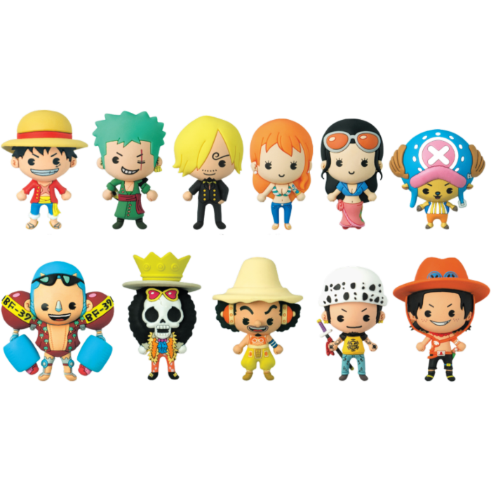 One Piece - Series 01 3D Figural Foam Bag Clip Blind Bag (Display of 24 ...