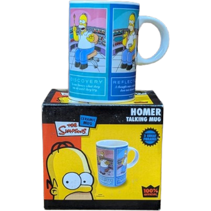 The Simpsons | Homer Work Inspirations Talking Ceramic Mug (Int Sales ...
