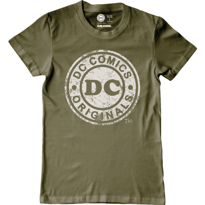 DC Comics - Logo Khaki Male T-Shirt