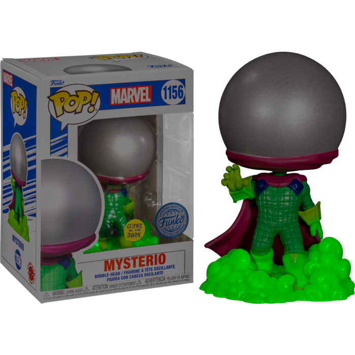 Spider-Man - Mysterio Earth-616 Glow in the Dark Pop! Vinyl Figure by ...