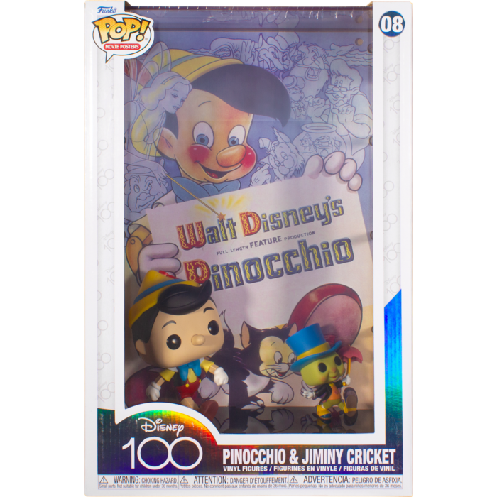 Pinocchio (1940) - Pinocchio & Jiminy Cricket Pop! Movie Poster Vinyl ...