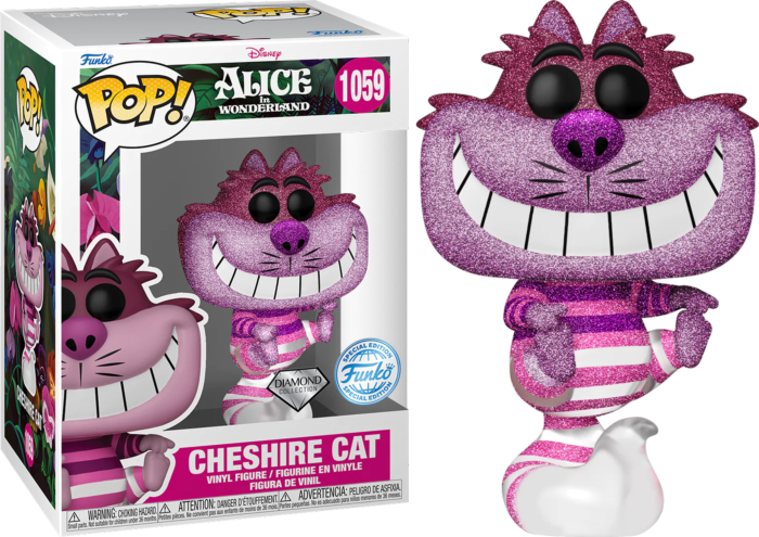 Alice in Wonderland - Cheshire Cat Diamond Glitter Pop! Vinyl Figure By ...