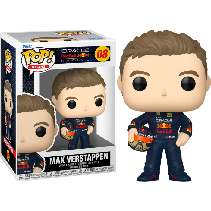 Formula 1 - Max Verstappen with Helmet Pop! Vinyl Figure By Funko ...