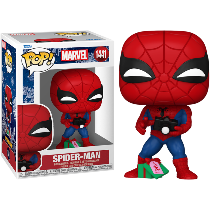 Marvel - Spider-Man with Gift (Holiday) Pop! Vinyl Figure by Funko ...