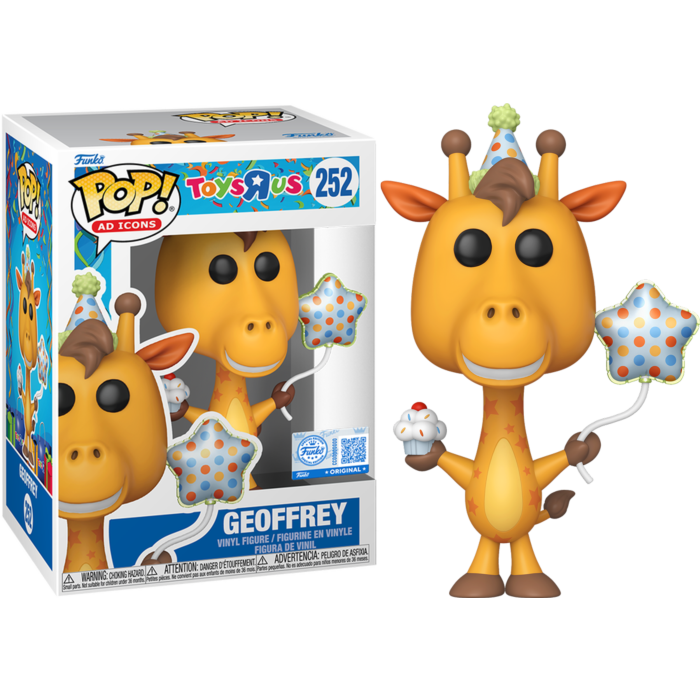 Ad Icons: Toys R Us | Geoffrey the Giraffe (Birthday) Pop! Vinyl Figure ...