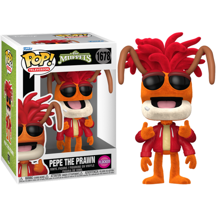 The Muppets | Pepe the Prawn (Flocked) Pop! Vinyl Figure By Funko ...