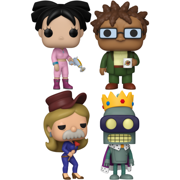 Futurama | Amy, Hermes, Sexy Scruffy & Super King Bender Pop! Vinyl ...