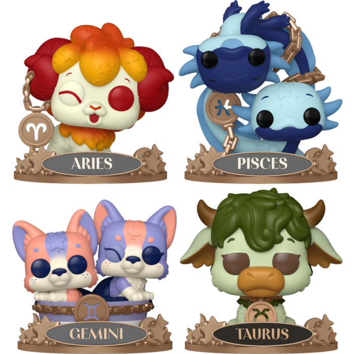Zodiac - Aries, Pisces, Gemini & Taurus Pop! Vinyl Figure Bundle (Set ...