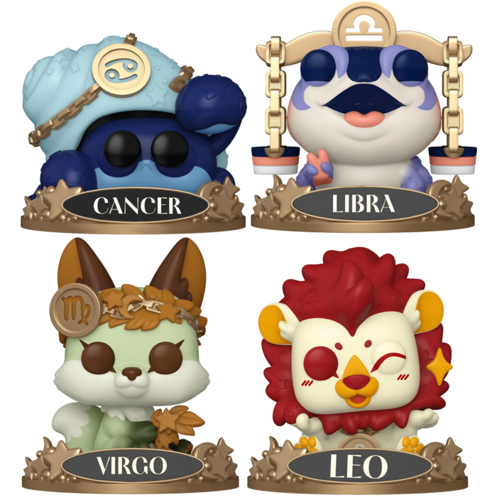 Zodiac - Cancer, Leo, Libra & Virgo Pop! Vinyl Figure Bundle (Set of 4 ...