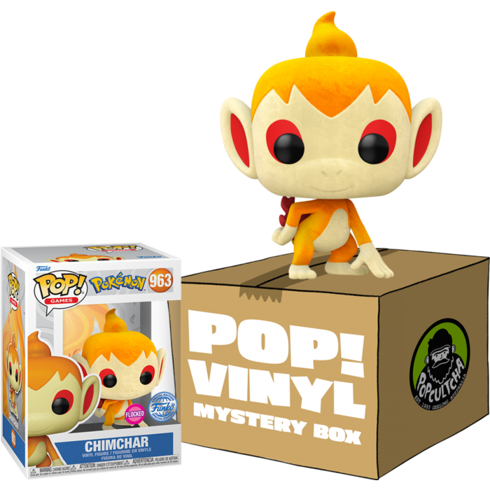Pokemon - Chimchar Flocked Mystery Box (Includes Chimchar & 5 Mystery ...