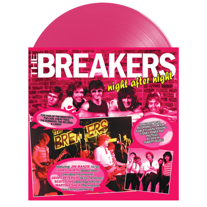 The Breakers | Night After Night LP Vinyl Record (Pink Coloured Vinyl ...
