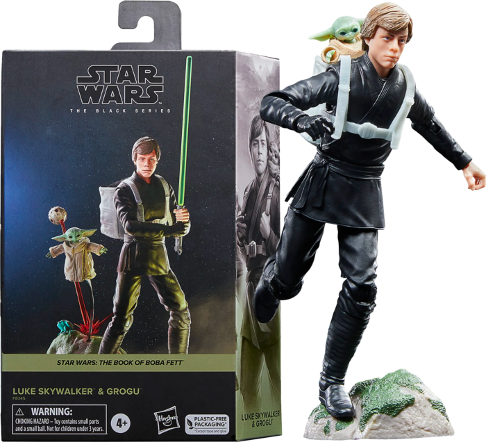 Star Wars: The Book of Boba Fett - Luke Skywalker & Grogu Black Series ...