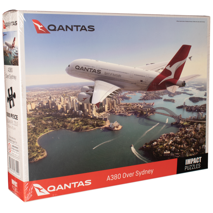 Qantas - A380 Over Sydney 1000 Piece Jigsaw Puzzle by Impact Posters ...