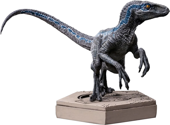 Jurassic World | Velociraptor B Blue Icons 3.5” Statue by Iron Studios ...
