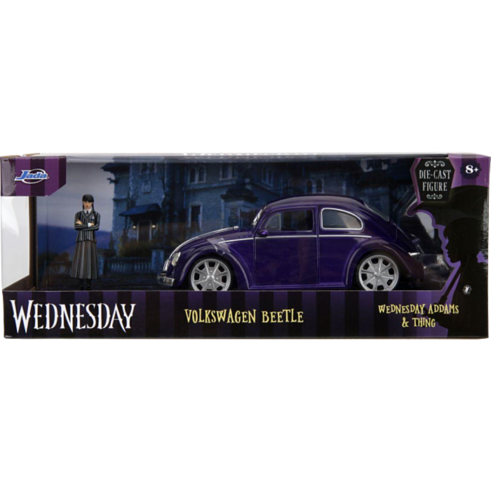 Wednesday (2022) - Wednesday Addams & Thing with Volkswagon Beetle ...