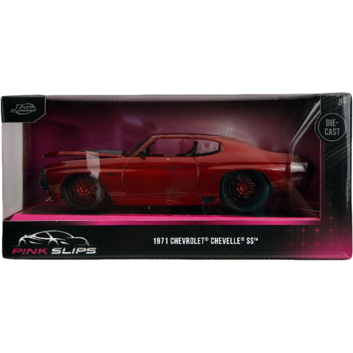 Pink Slips - Dark Red 1971 Chevrolet Chevelle SS 1/24th Scale Die-Cast ...