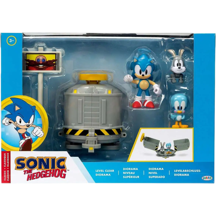 Sonic the Hedgehog | Classic Sonic with Level Clear Diorama 2.5" Scale ...