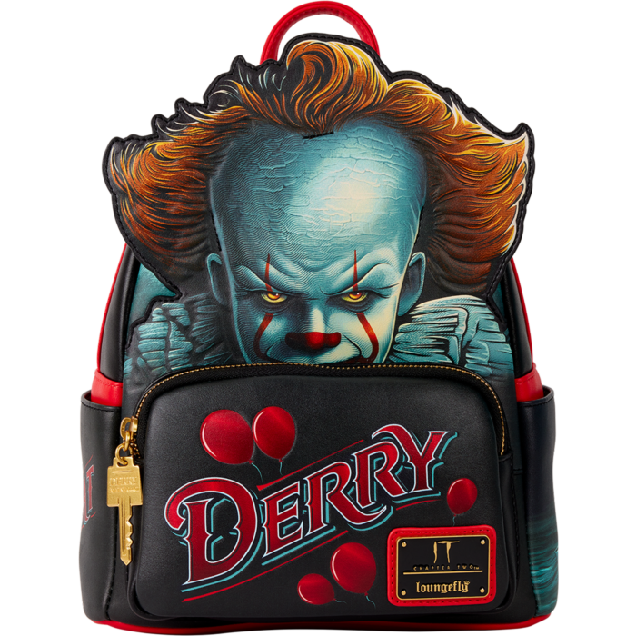It (2017) | Pennywise Cosplay Light-Up 10" Faux Leather Mini Backpack ...