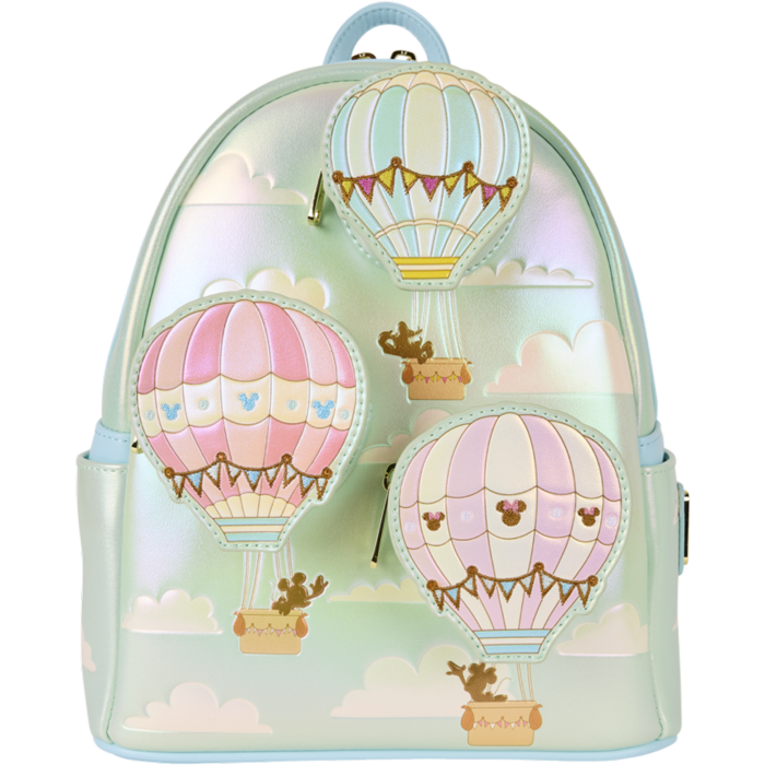 Disney | Mickey & Friends Hot Air Balloon 10" Faux Leather Mini ...