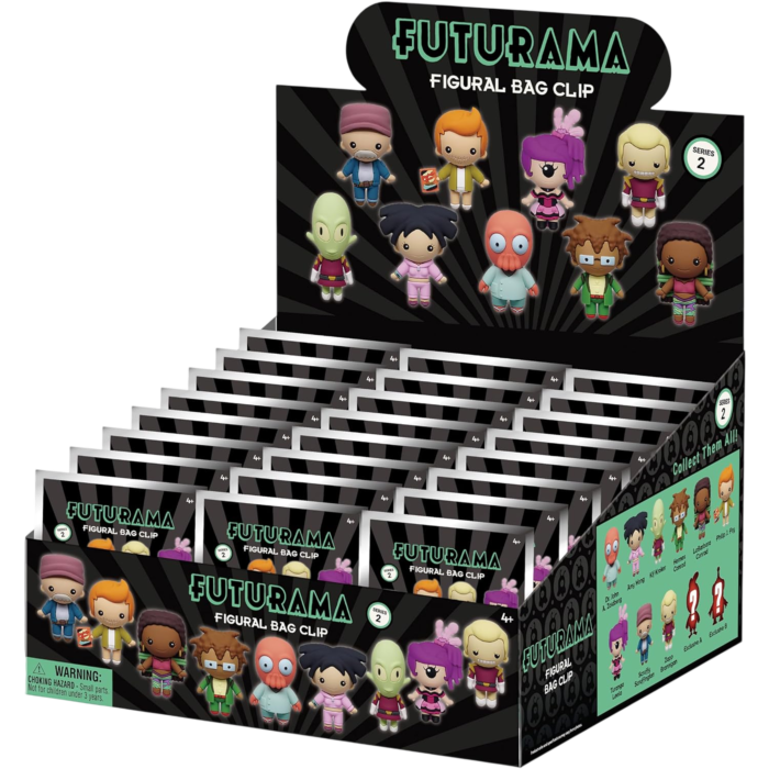 Futurama | Series 02 3D Figural Foam Bag Clip Blind Bag (Display of 24 ...