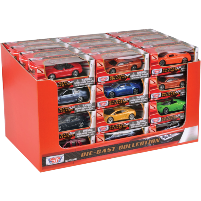 Motormax Collection | 3 Die-Cast Vehicle Replica (Display of 48) by ...
