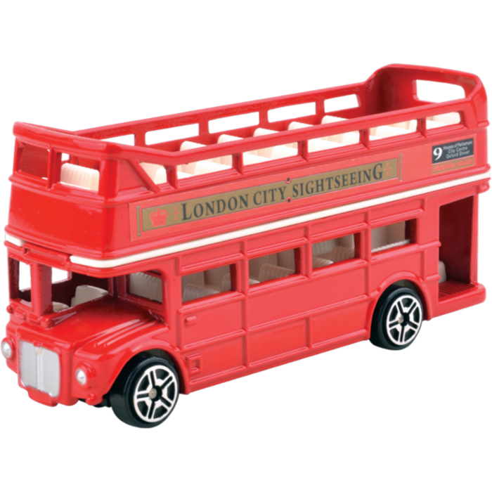 Metro Town | 3.5" London Open Top Bus Die-Cast Vehicle Replica By ...