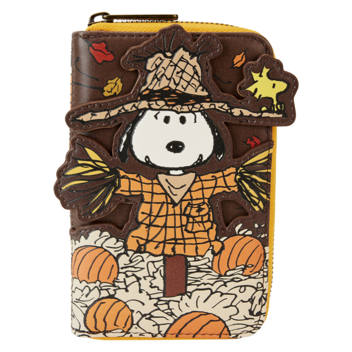 Peanuts - Snoopy Scarecrow Cosplay 4" Faux Leather Zip-Around Wallet by ...