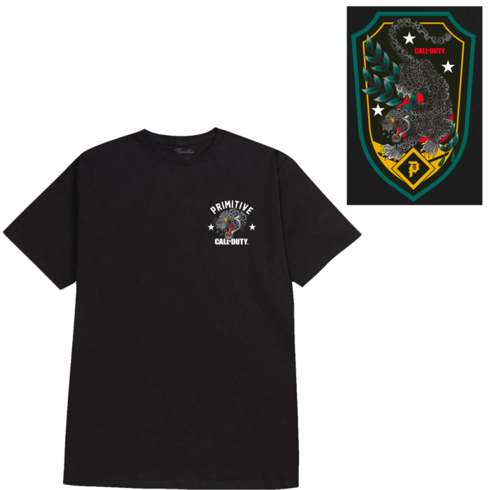 Call of Duty - Call of Duty x Primitive Black Jaguar Black T-Shirt by ...