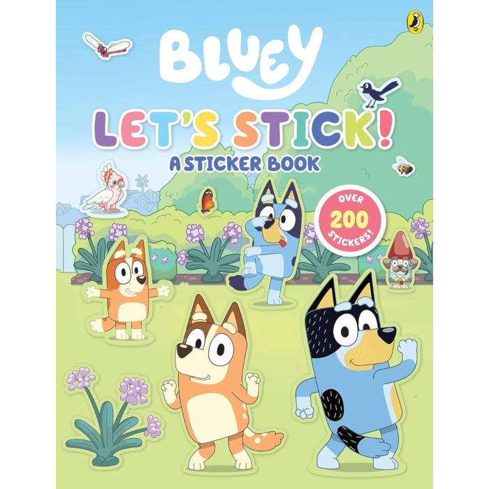 Bluey - Let's Stick: A Sticker Book by Puffin Books | Popcultcha