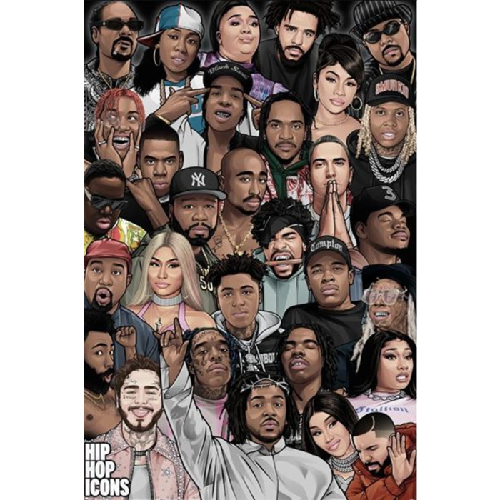 Music - Hip Hop Icons Poster (1257) By Pyramid International | Popcultcha