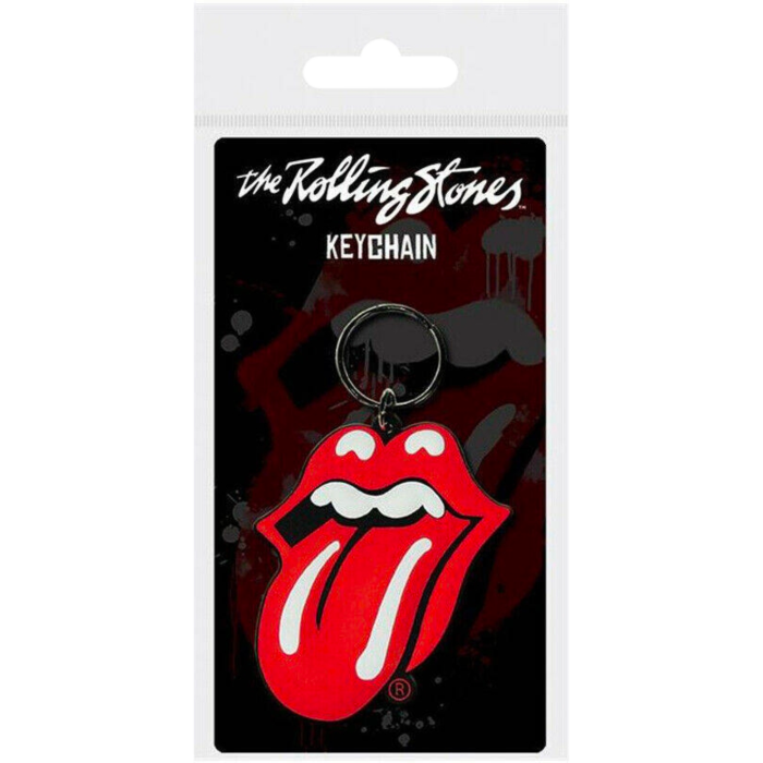 The Rolling Stones - Tongue and Lips Logo Rubber Keychain by Pyramid ...