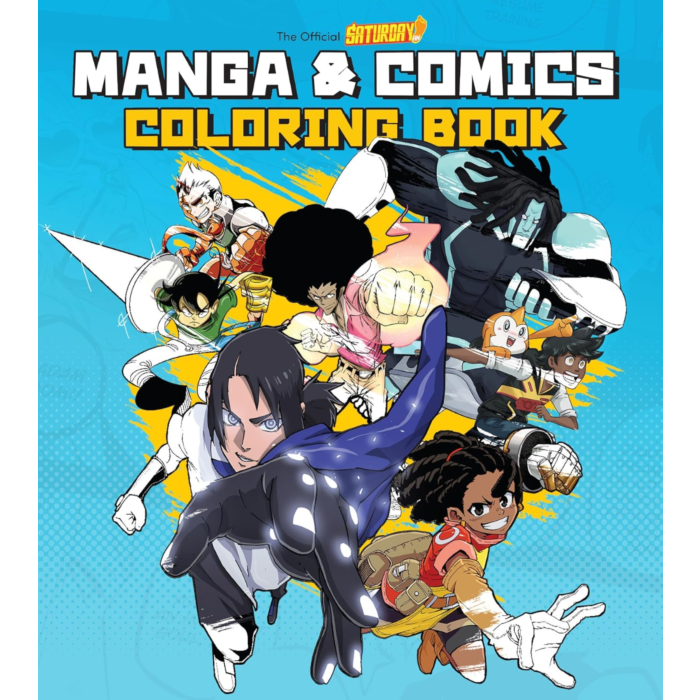 The Official Saturday AM Manga & Comics Colouring Book Paperback Book ...