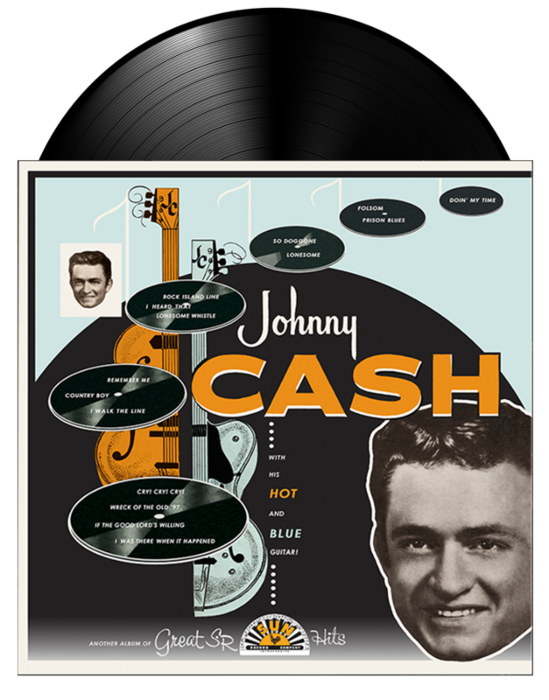 Johnny Cash - With His Hot and Blue Guitar LP Vinyl Record by Sun ...
