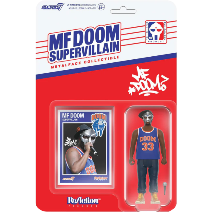 MF DOOM | Metalface NYC ReAction 3.75" Action Figure & Trading Card By ...