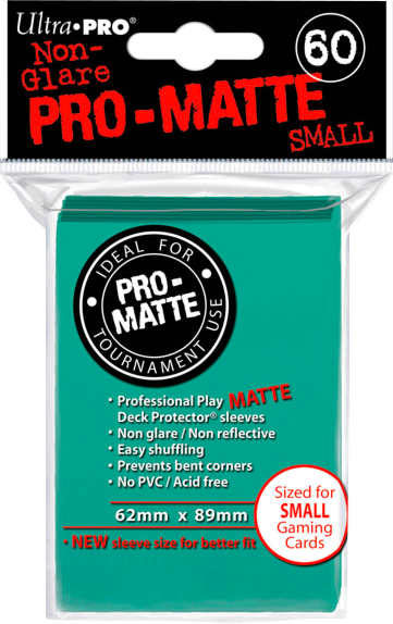 Ultra Pro - Aqua Non-Glare Pro-Matte Small Deck Protector Sleeves (60 ...
