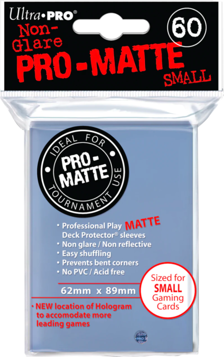 Ultra Pro - Clear Non-Glare Pro-Matte Small Deck Protector Sleeves (60 ...