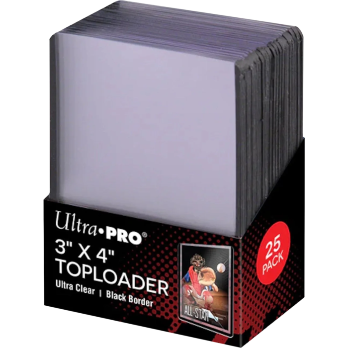 Ultra Pro - 3" x 4" 35pt Black Border Toploader 25-Pack by Ultra Pro ...