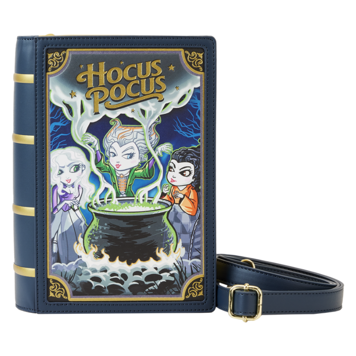Hocus Pocus - Book Glow in the Dark 6" Faux Leather Crossbody Bag by ...