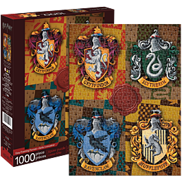 Harry Potter | Hogwarts House Crests 1000 Piece Jigsaw Puzzle by ...