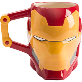 Iron Man - Iron Man 3D Sculpted Ceramic Mug by Bioworld | Popcultcha