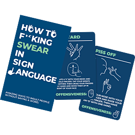 How to Swear in Sign Language Card Set by Gift Republic | Popcultcha