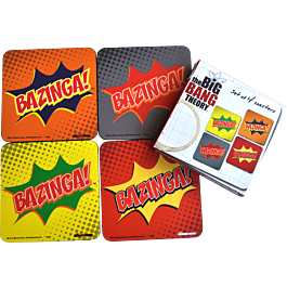 The Big Bang Theory - Bazinga! Coaster Set by Ikon Collectables