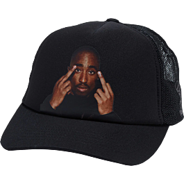 Tupac - Tupac x Primitive Icon II Black Trucker Hat (One Size) by ...